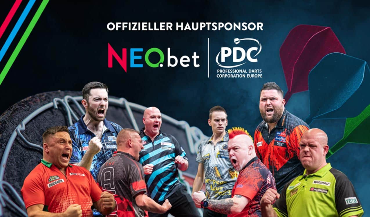 Neo.bet: Hauptsponsor der PDC European Darts Tour - games & business